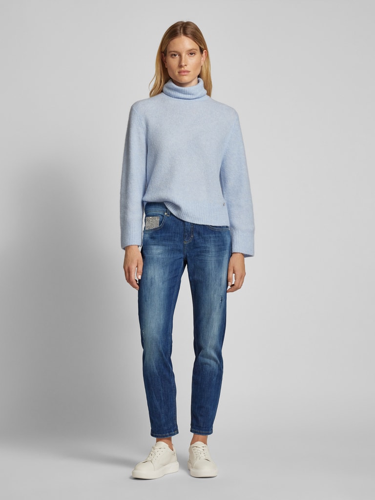 Angels Straight leg boyfriend jeans met strass-steentjes, model 'GLAM ...