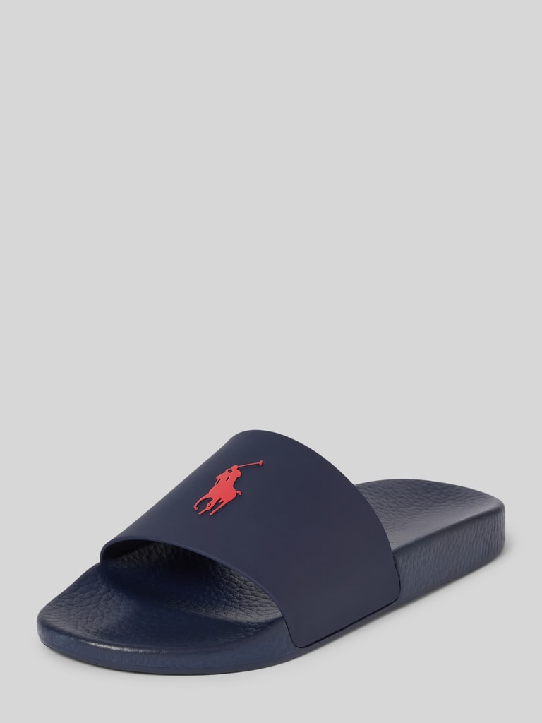 Polo Ralph Lauren Slides mit Label-Detail (marine) online kaufen