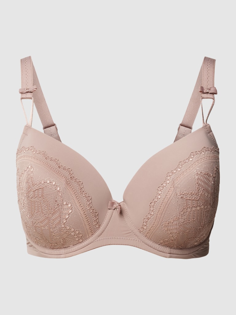 LASCANA Beha met cups en kant, model 'Tiziana' in taupe online kopen | P&C