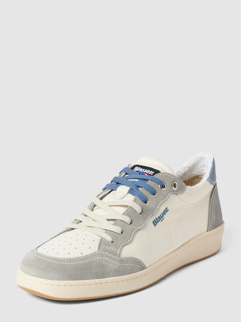 Blauer USA Sneaker mit Label-Details Modell 'MURRAY' (weiss) online kaufen