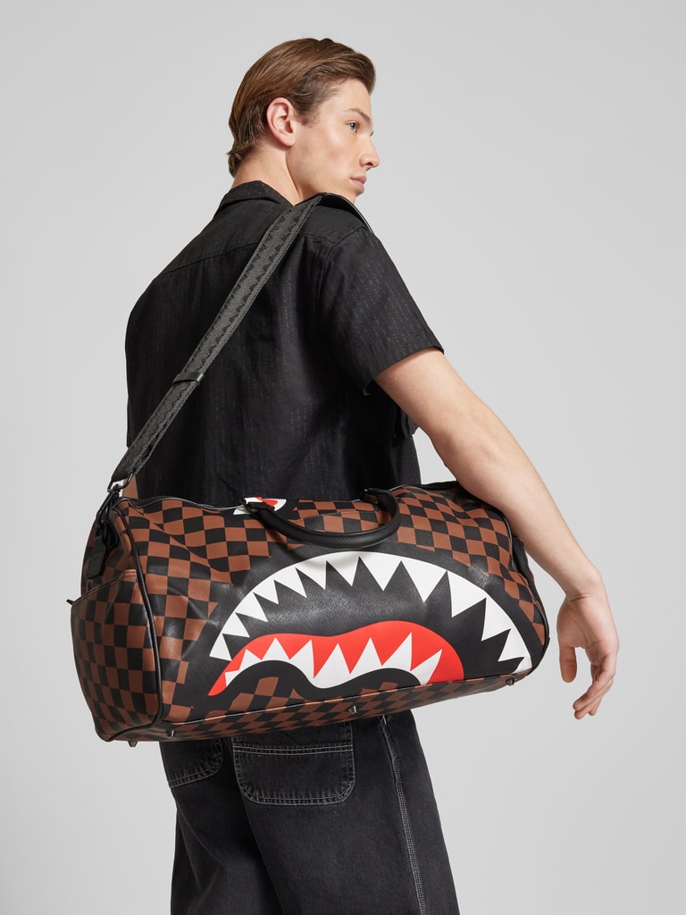 Sprayground Duffle Bag mit Allover-Print Modell 'HANGOVER' (mittelbraun ...