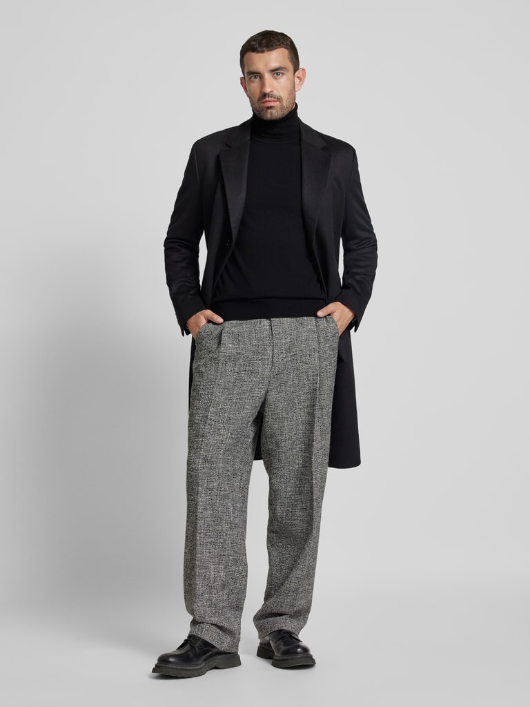 HUGO Wollpullover mit Rollkragen Modell 'San Thomas' (black) online kaufen