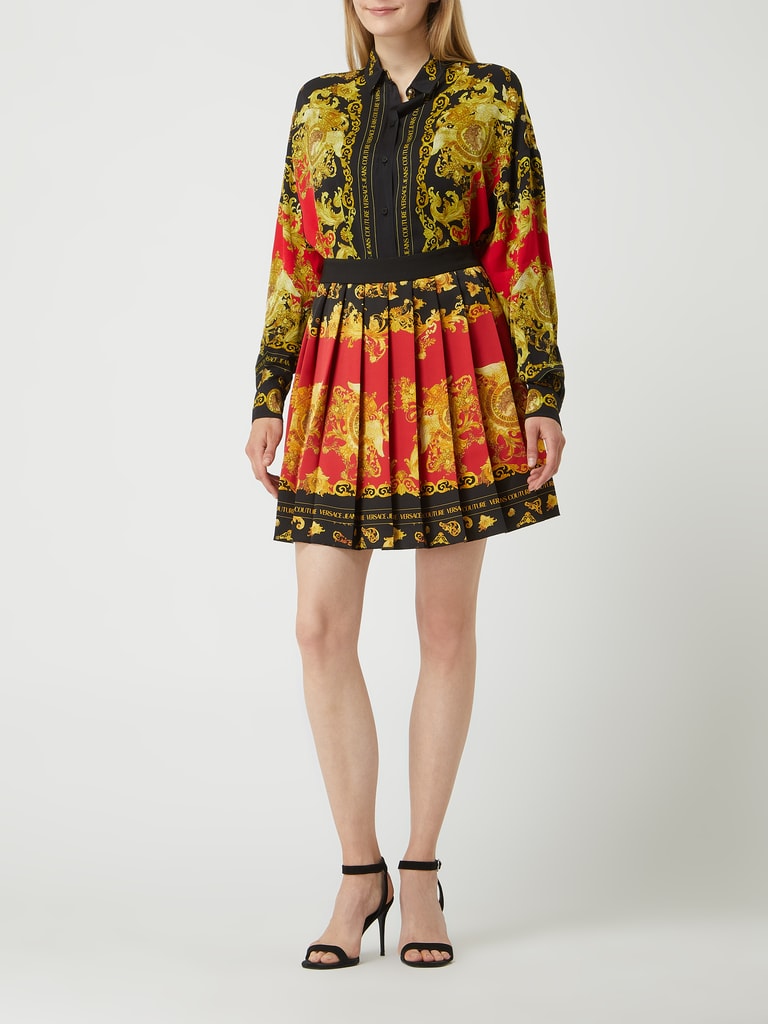 Versace Jeans Couture Minirock mit Kontrastrückseite (black) online kaufen