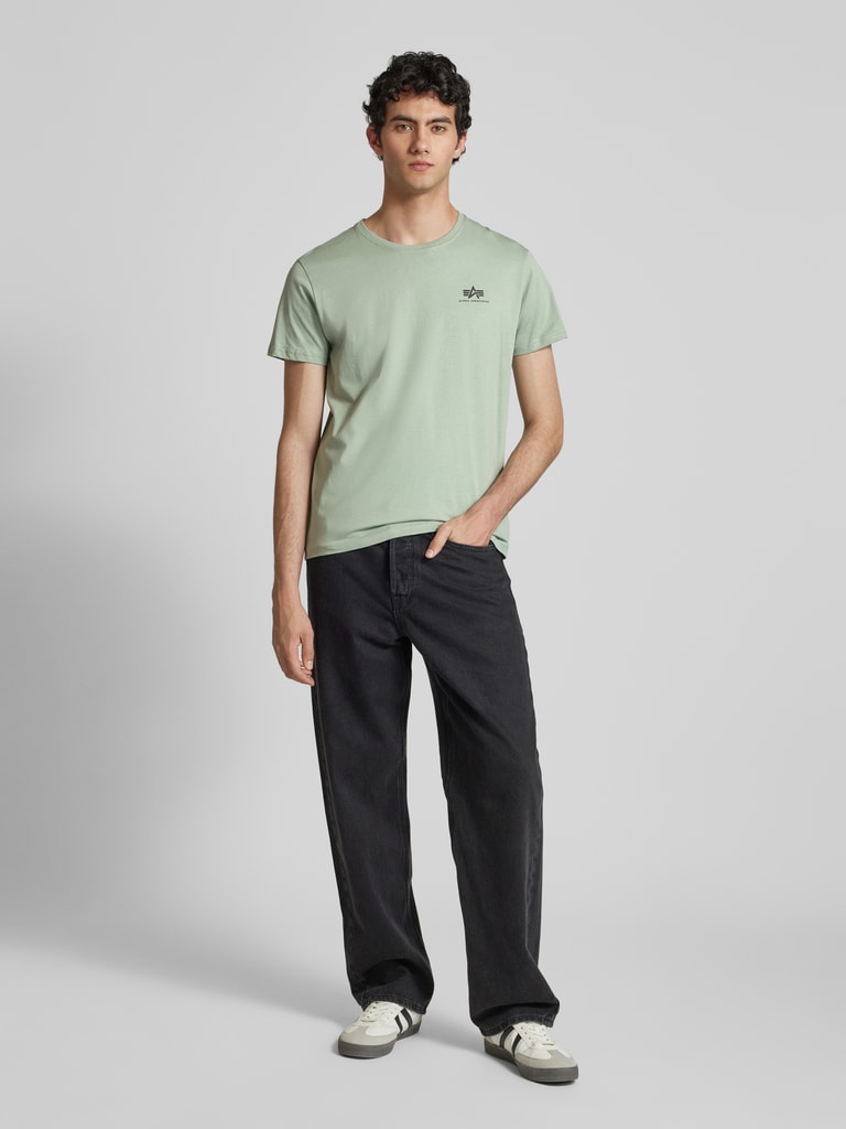 Alpha Industries T-Shirt mit Label-Print (lind) online kaufen
