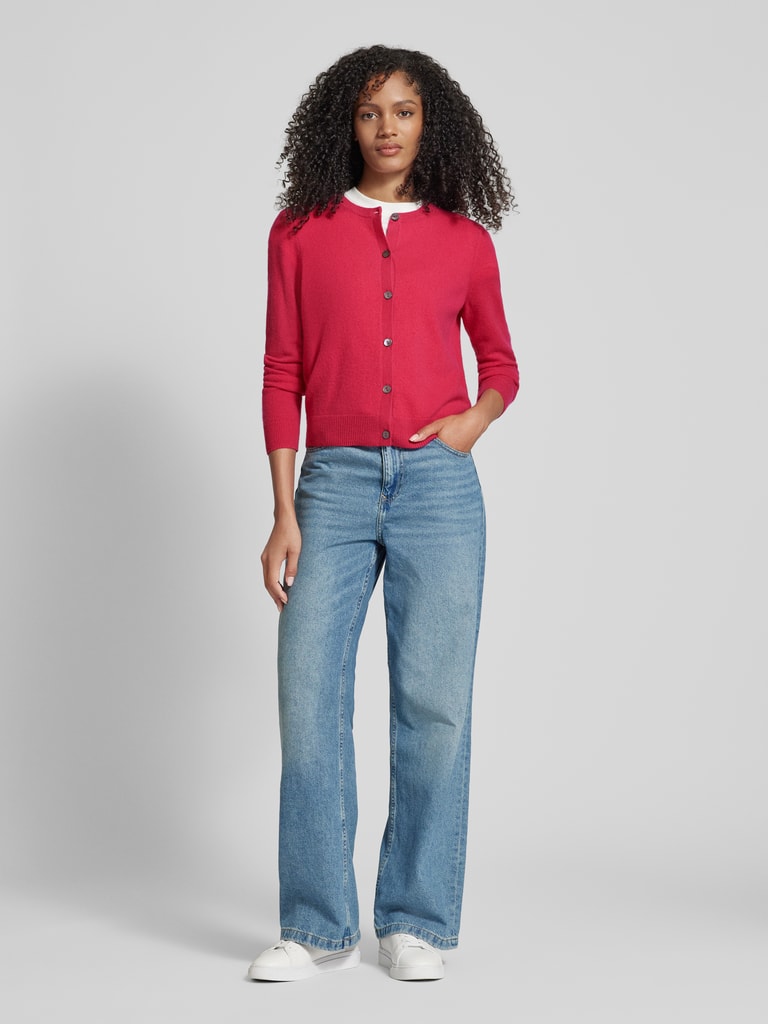Christian Berg Woman Cardigan mit durchgehender Knopfleiste (rot ...