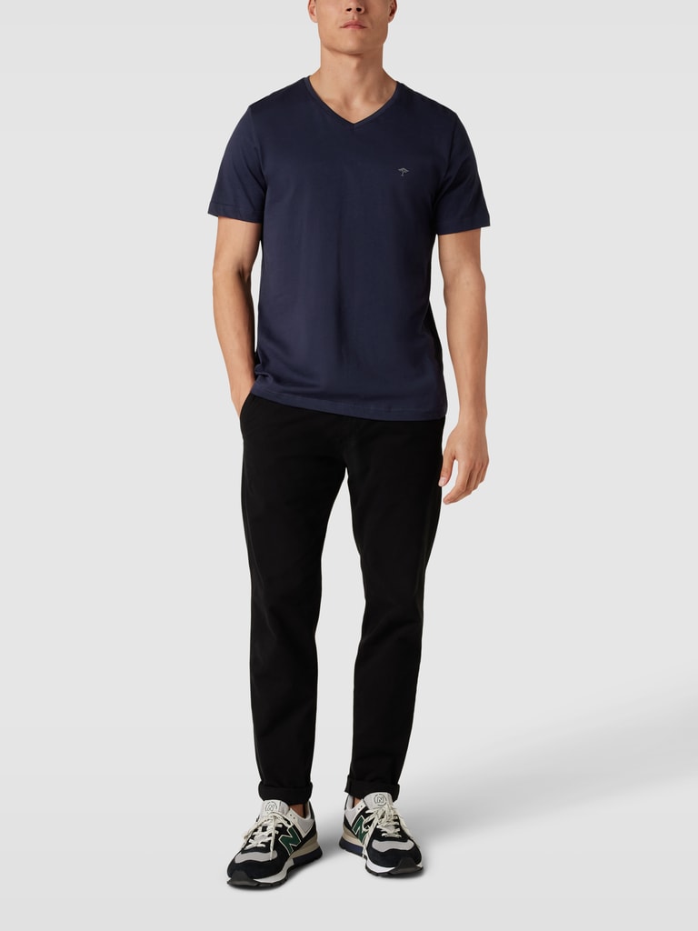 Fynch-Hatton T-Shirt mit Label-Detail (marine) online kaufen