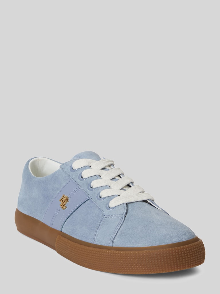 Kup online Lauren Ralph Lauren Sneakersy z naturalnej skóry welurowej z ...