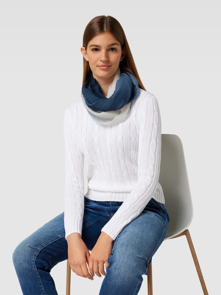 s.Oliver RED LABEL Loop-Schal mit Plisseefalten (marine) online kaufen