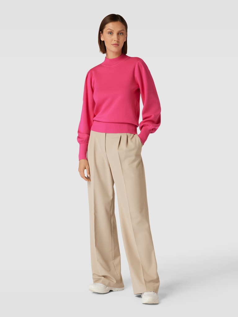 YAS Gebreide pullover met ronde hals, model 'FONNY' in felroze online ...