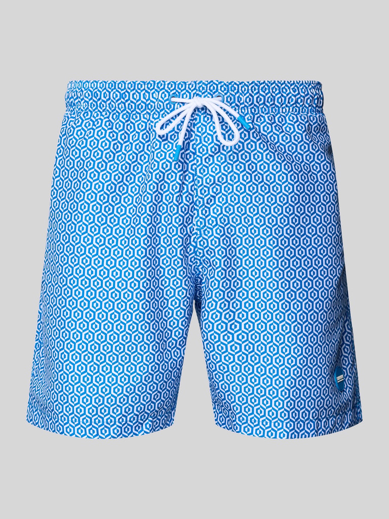 Shiwi Regular fit zwembroek met labelpatch, model 'Mike' in ...