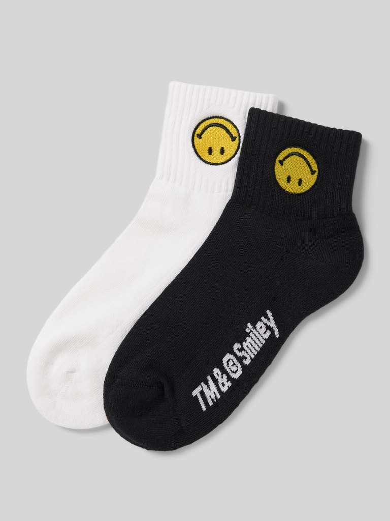 adidas Originals Sokken in een set van 2 paar, model 'SMILEY' in wit ...