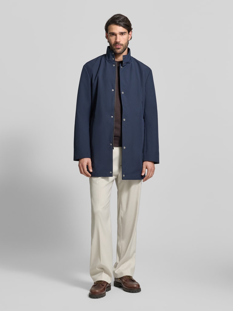 Christian Berg Men Regular Fit Mantel mit Stehkragen (marine) online kaufen
