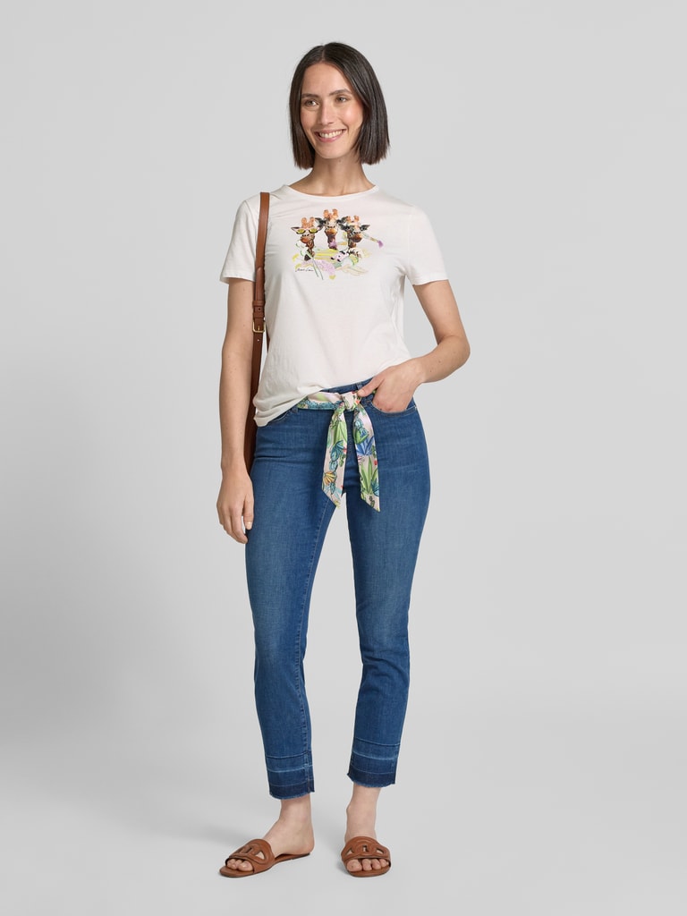 Marc Cain Jeans mit 5-Pocket-Design Modell 'SILEA' (marine melange ...