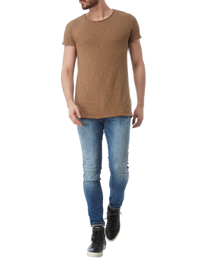 REVIEW Longer Fit T-Shirt aus Slub Jersey (schlamm) online kaufen
