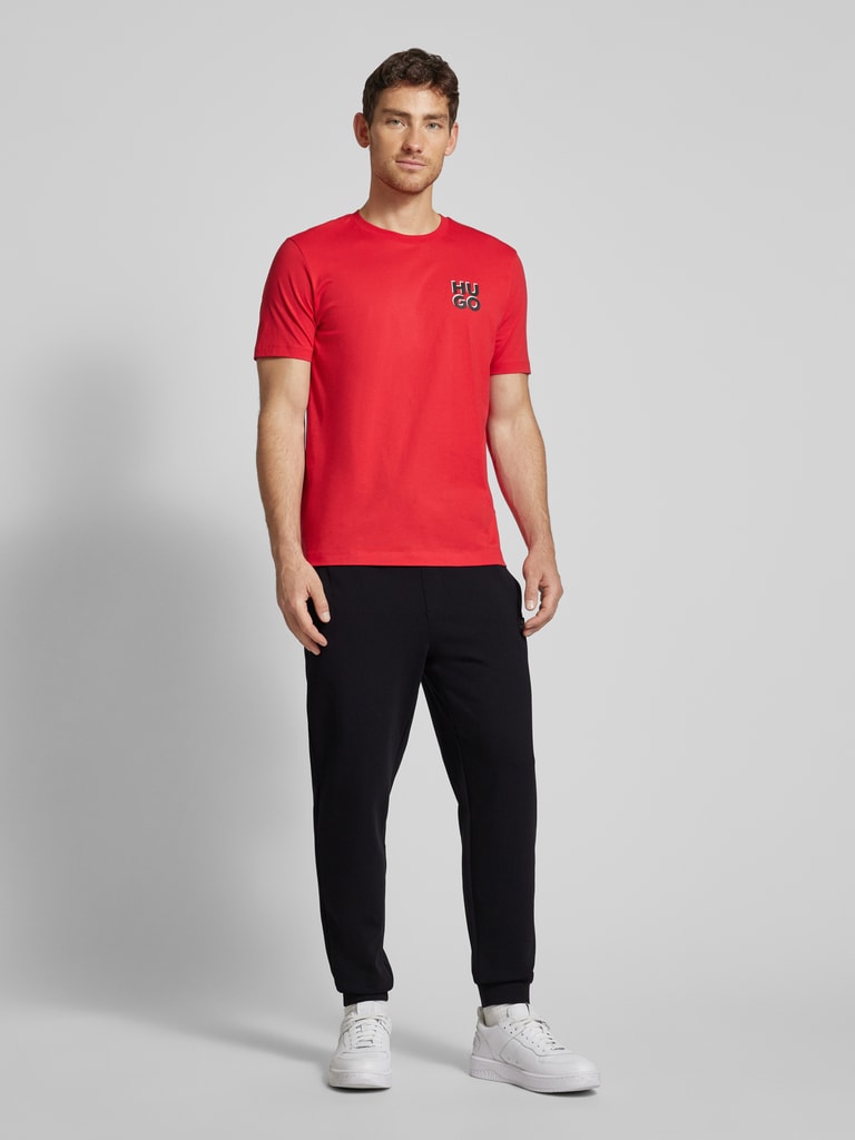 HUGO Sweatpants mit Label-Patch Modell 'Dimacs' (black) online kaufen