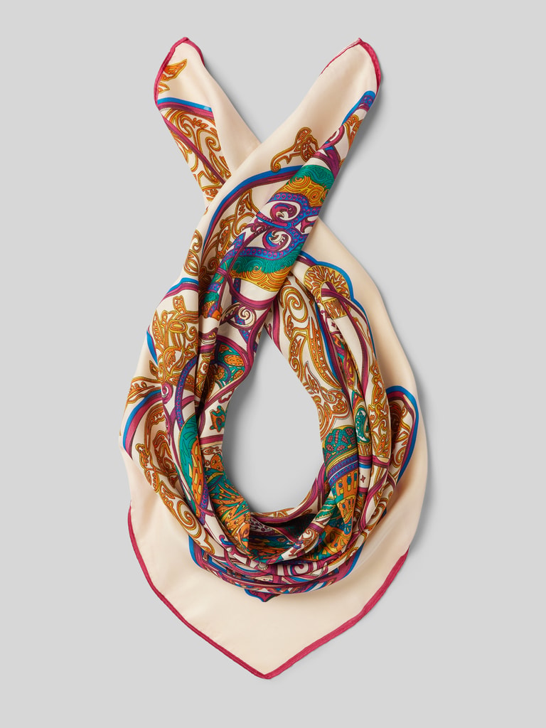 Kurt Beines Sjaal met all-over motief, model 'Happy Colour Nicky' in ...