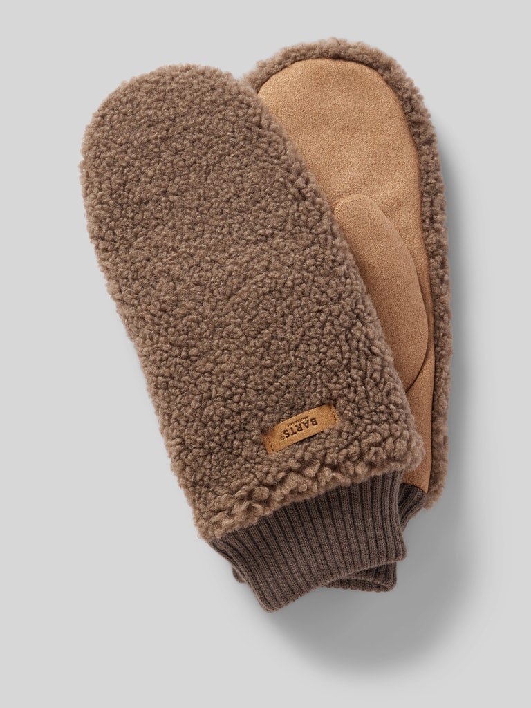 Barts Handschuhe mit Label-Patch Modell 'Teddy' (hazel) online kaufen