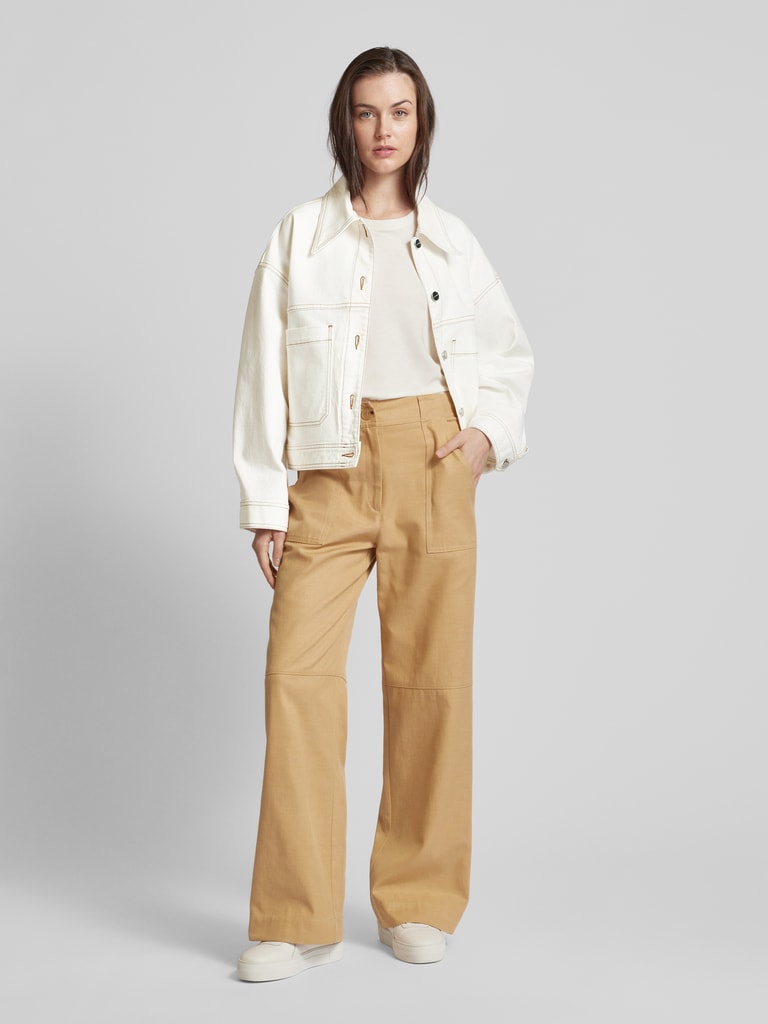 Ivy Oak Jacke in unifarbenem Design mit Eingrifftaschen (offwhite ...