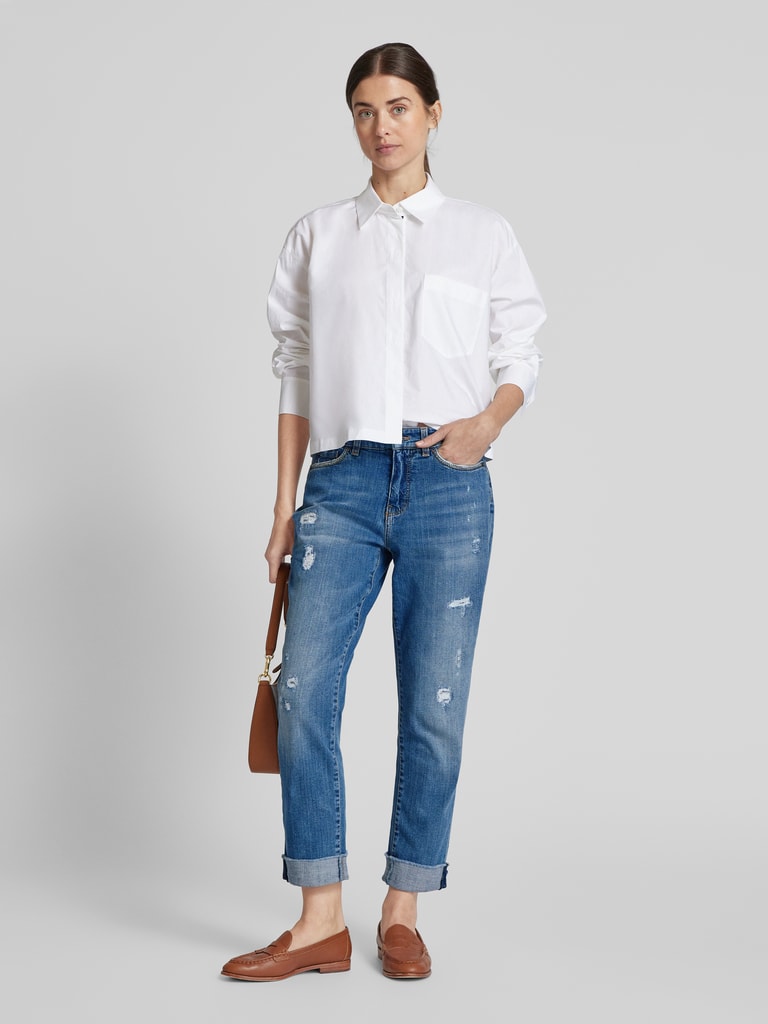 Marc Cain Relaxed Fit Jeans im 5-Pocket-Design (blau) online kaufen