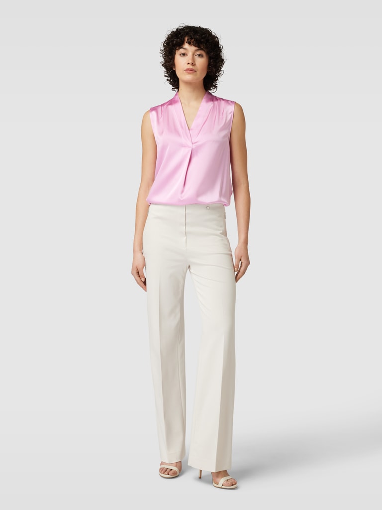 Herzensangelegenheit Blusentop aus Seide-Mix mit V-Ausschnitt (pink ...