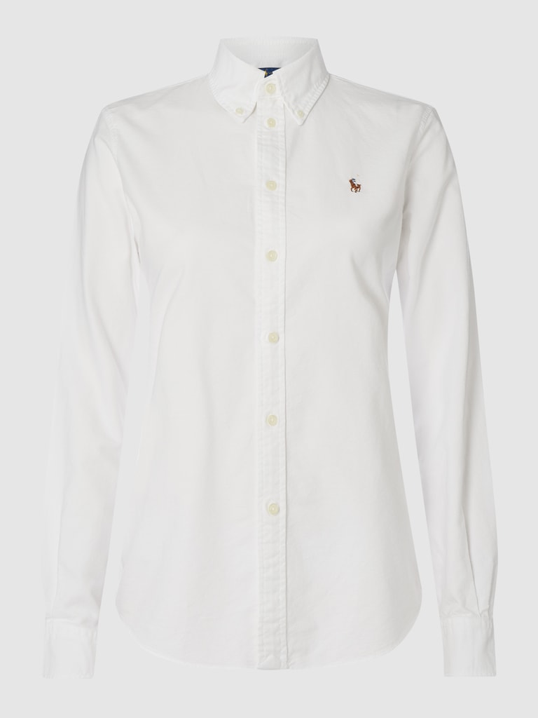 Polo Ralph Lauren Hemdbluse aus Oxford Modell 'Kendel' (weiss) online ...