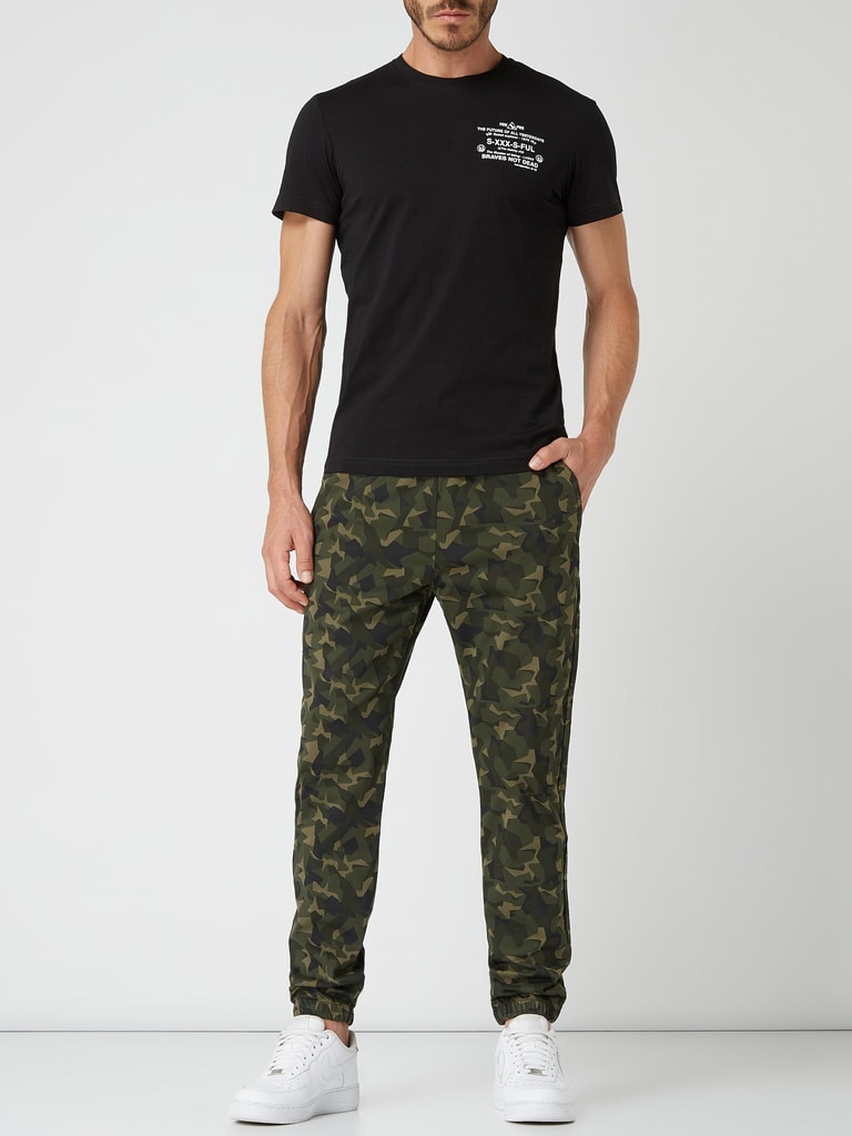 Diesel T-Shirt mit Prints Modell 'Diegos' (black) online kaufen