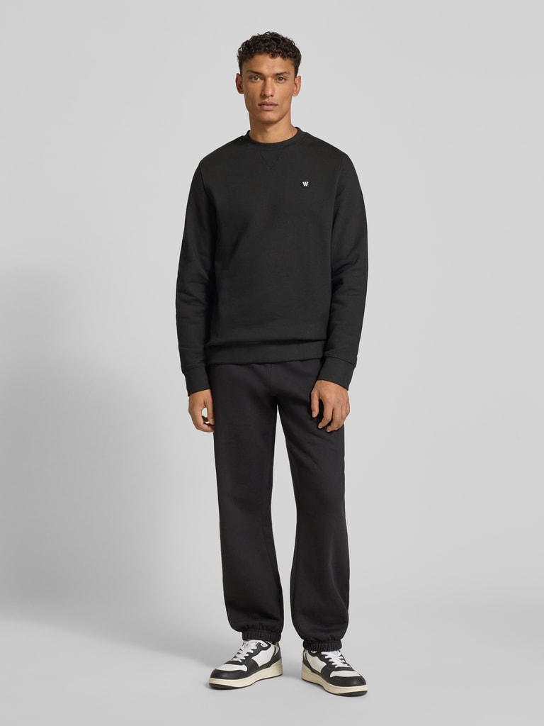 Wood Wood Sweatbroek met elastische band in antraciet online kopen | P&C