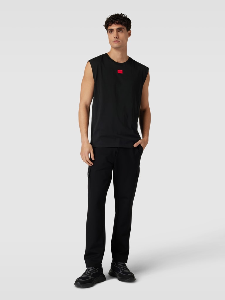 HUGO Tanktop mit Label-Patch Modell 'Dankto' (black) online kaufen
