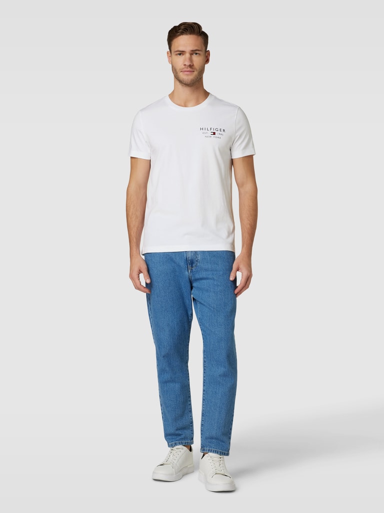 Tommy Hilfiger T-Shirt mit Label-Print (weiss) online kaufen