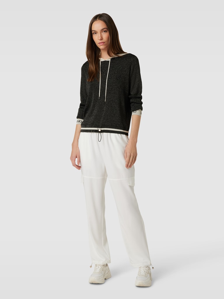 Kup online LIU JO SPORT Bluza z kapturem i efektowną przędzą ...