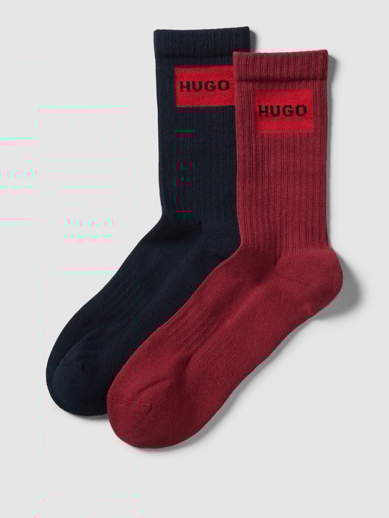 HUGO Socken mit Label-Stitching im 2er Pack (bordeaux) online kaufen