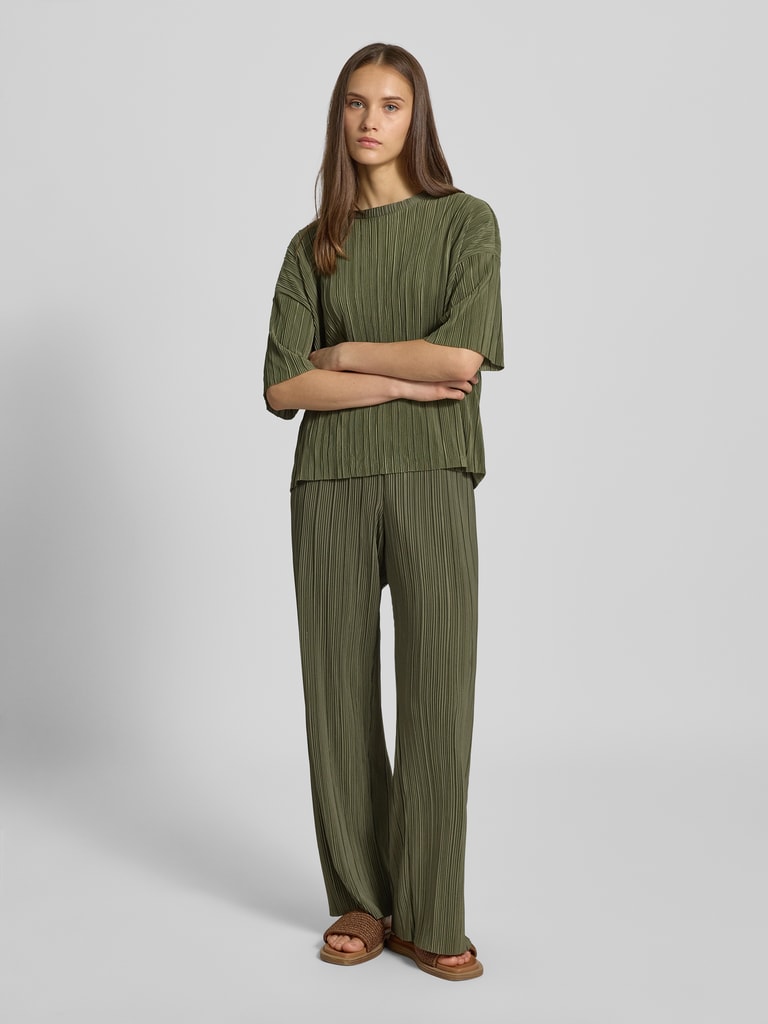 Only Weite Hose aus plissiertem Material Modell 'RAVENNA' (oliv) online ...