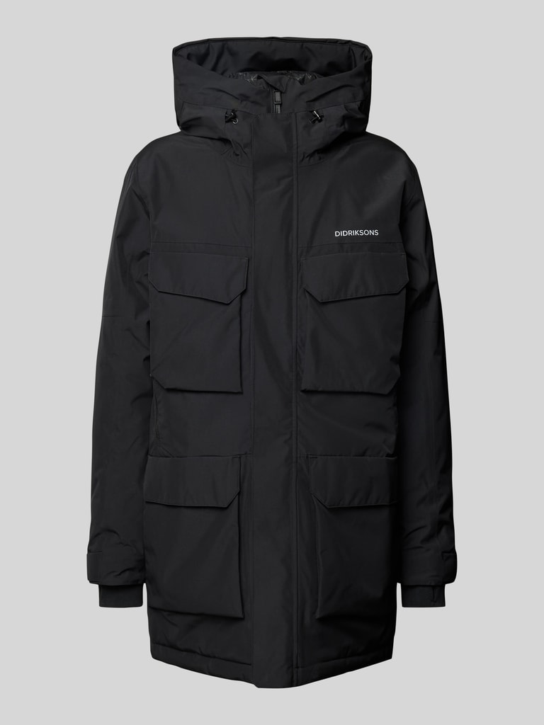 Didriksons Parka met klepzakken, model 'ADAM' in zwart online kopen | P&C