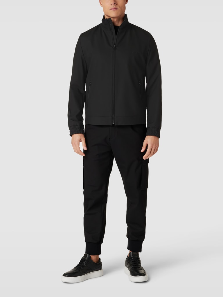 HUGO Jack met opstaande kraag, model 'Hellison' in zwart online kopen | P&C