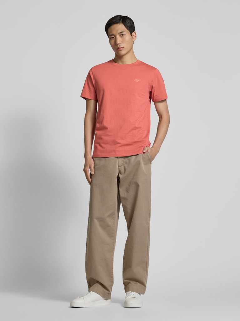 JOOP! JEANS T-Shirt mit Label-Print Modell 'Alphis' (lachs) online kaufen