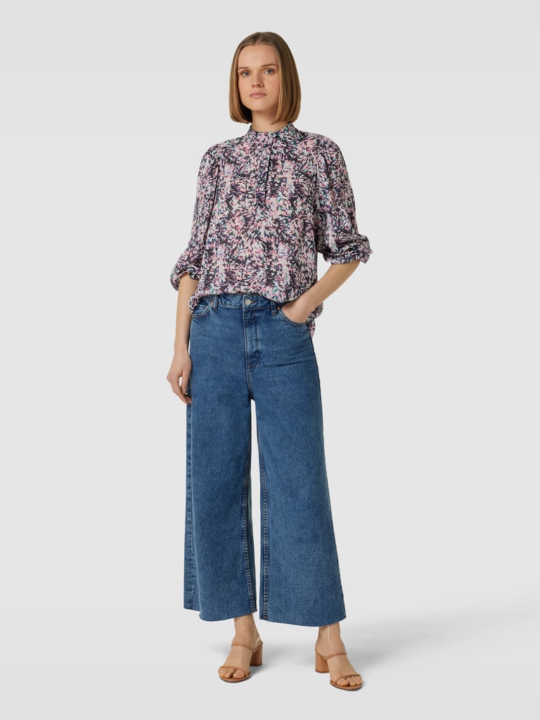 Dante 6 Blouse met opstaande kraag, model 'Ciska' in roze online kopen ...