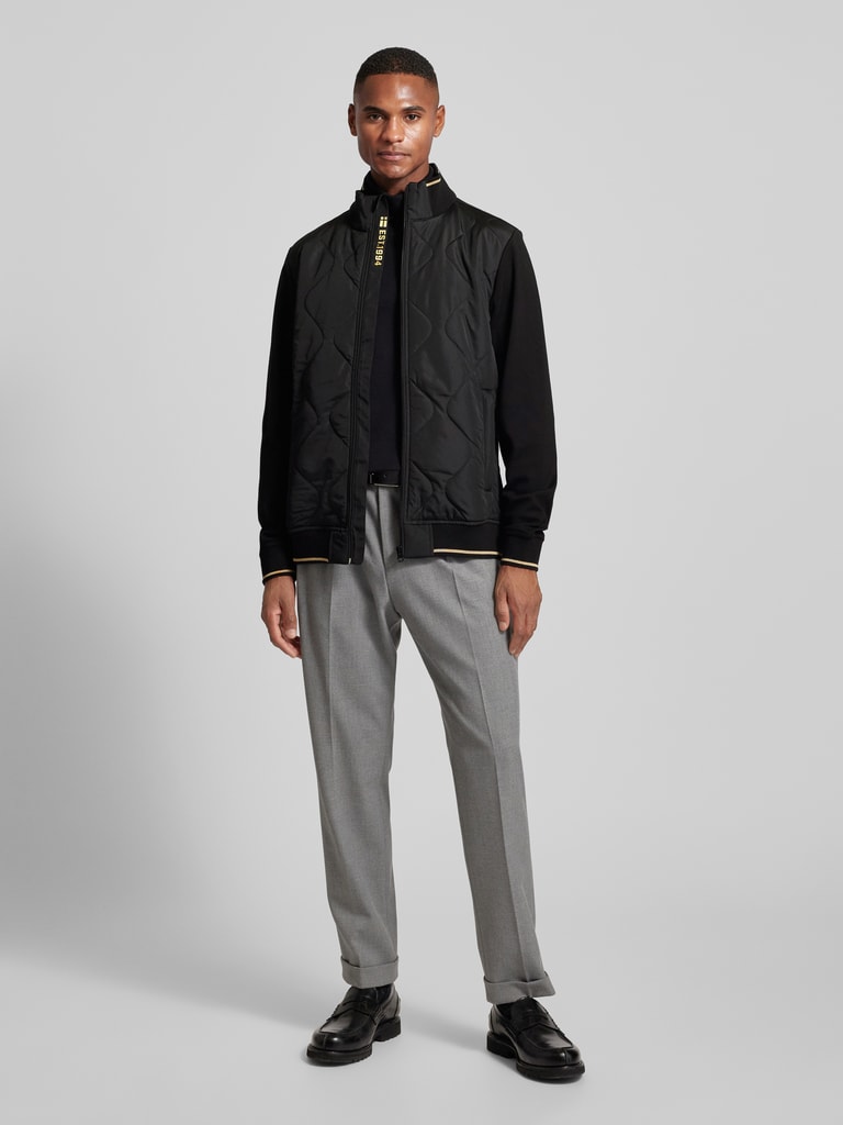 Christian Berg Men Sweatjacke mit Stehkragen (black) online kaufen