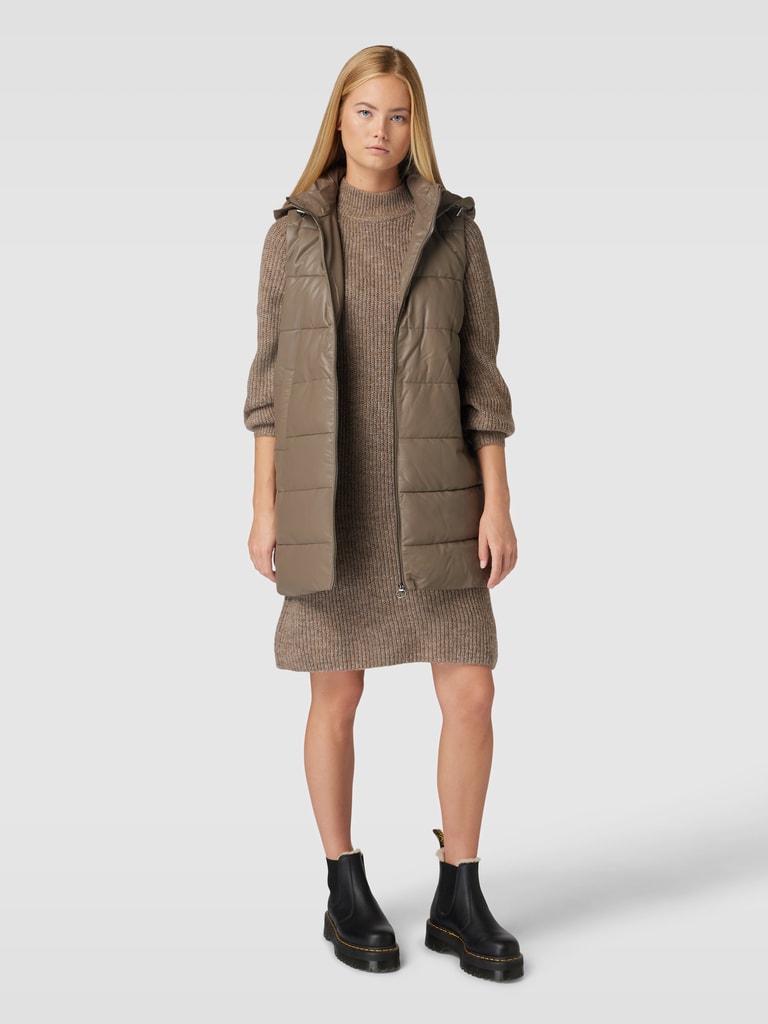 Only Bodywarmer in leerlook, model 'ANJA' in middenbruin online kopen | P&C