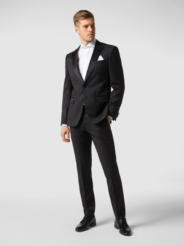 BOSS Smoking-Hose mit Bund aus Satin (black) online kaufen
