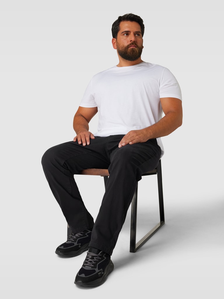 Jack & Jones Plus PLUS SIZE stoffen broek met knoop- en ritssluiting ...