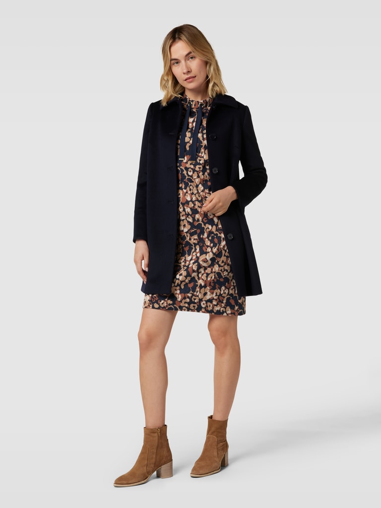 Betty Barclay Sweatkleid mit Allover-Muster und langen Arm (camel ...