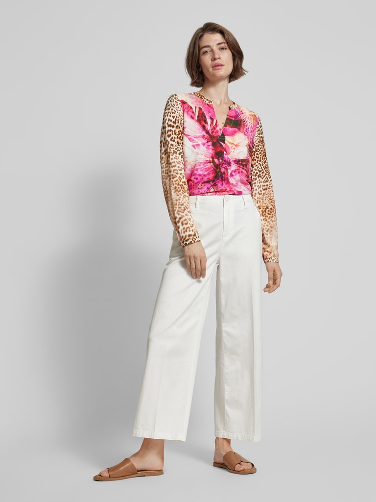 Emily Van den Bergh Blusenshirt mit V-Ausschnitt (pink) online kaufen