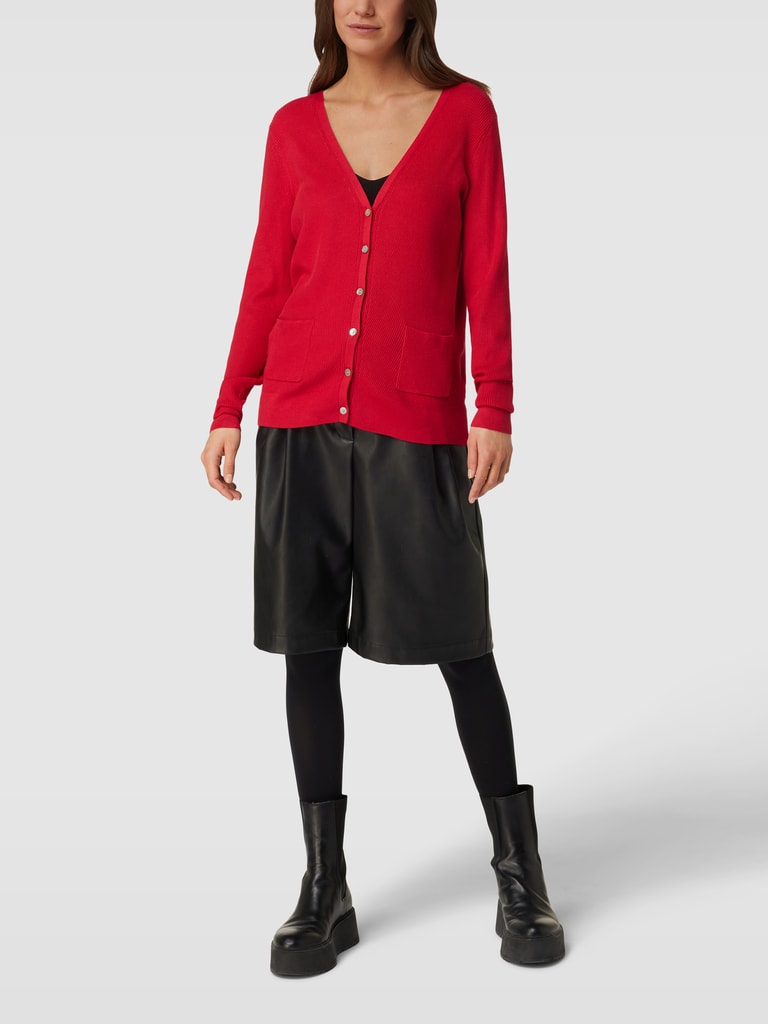 Christian Berg Woman Strickjacke mit V-Ausschnitt (kirsche) online kaufen