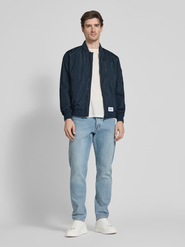 khujo Jack met opstaande kraag, model 'Beki' in marineblauw online ...