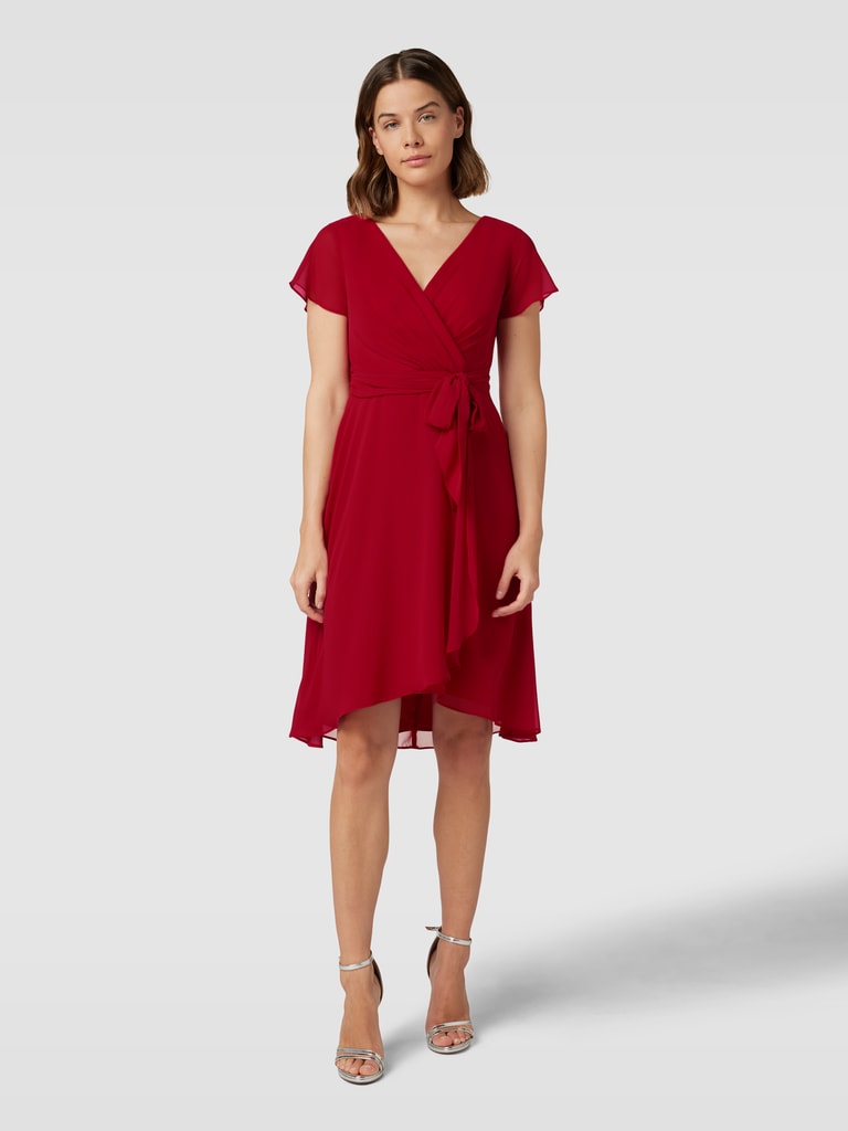 Christian Berg Cocktail Cocktailkleid in Wickel-Optik (rot) online kaufen
