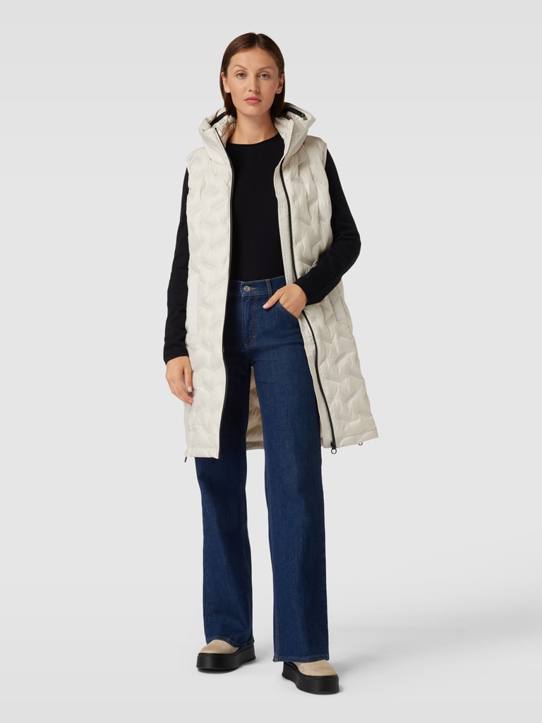 s.Oliver RED LABEL Gilet met afneembare capuchon in offwhite online ...