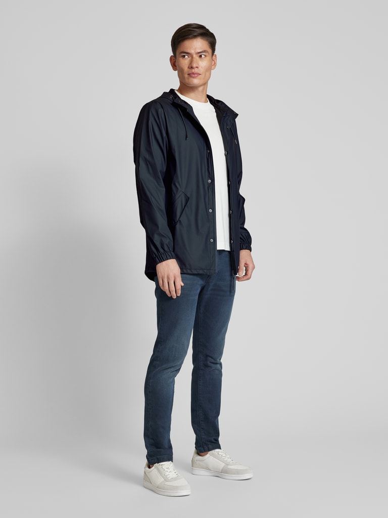 RAINS Jack met klepzakken, model 'Fishtail' in marineblauw online kopen ...