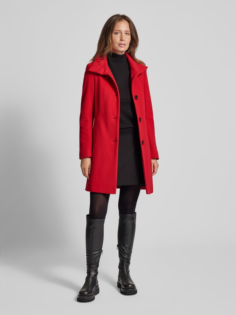Milo Coats Mantel mit Stehkragen Modell 'Babette' (rot) online kaufen
