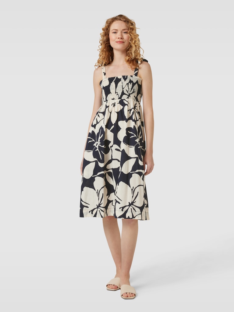 Saint Tropez Minikleid mit floralem Muster Modell 'Ursula' (black ...