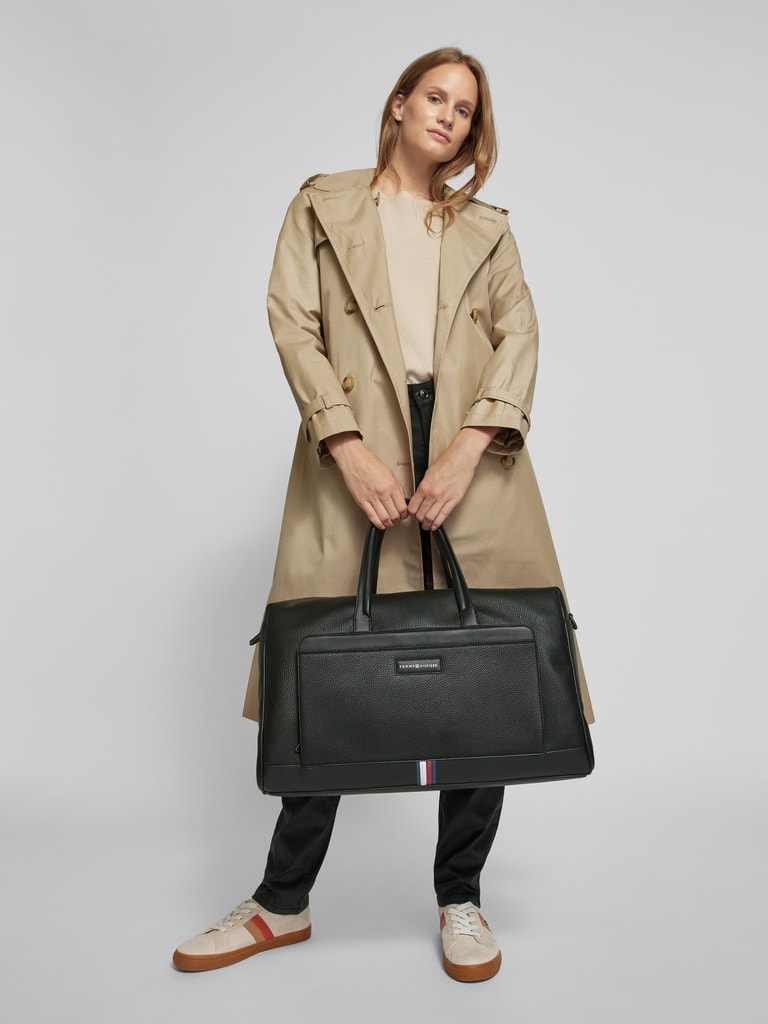 Tommy Hilfiger Duffle Bag mit Label-Patch Modell 'BUSINESS' (black ...